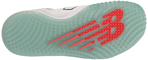 New Balance Men's FuelCell 4040 V6 Turf-Trainer Baseball Shoe, White/Black, 9