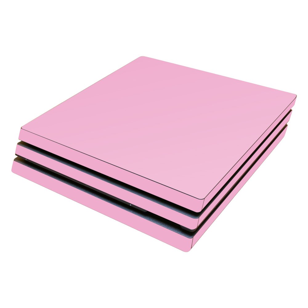 MightySkins Skin Compatible with Sony PS4 Pro Console - Solid Pink | Protective, Durable, and Unique Vinyl Decal wrap Cover | Easy to Apply, Remove, and Change Styles | Made in The USA