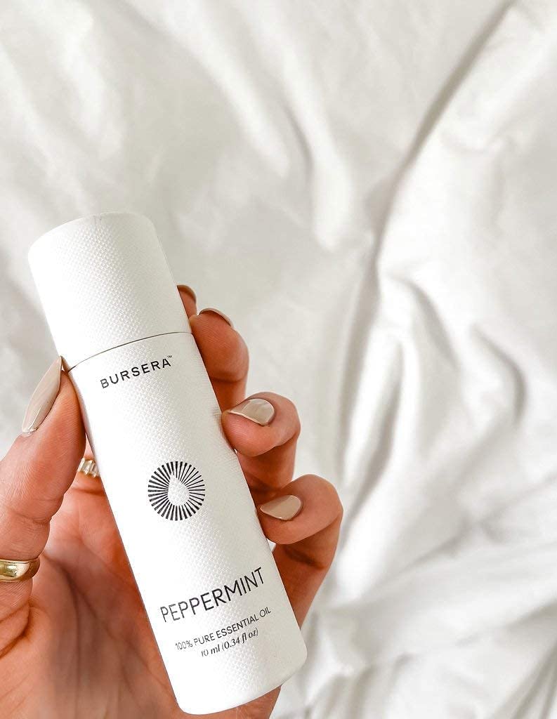 Bursera Peppermint Essential Oil, Tree Planted with Every Order, 100% Pure Peppermint Oil, 10ml Undiluted High Grade Natural Peppermint Oils for Diffuser, Shower, Skin and Aromatherapy