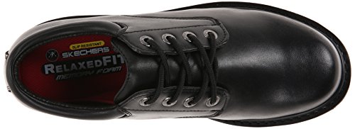 Skechers Men's Cottonwood Elks Work Shoe, Black, 10 3E US
