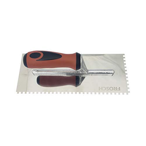Frosch Stainless Steel Square Notch Tile Trowel (3/16" X 3/16")
