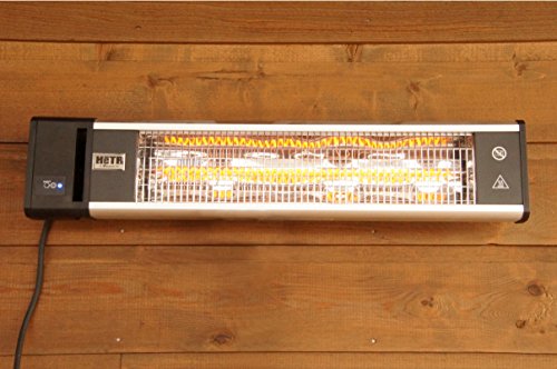 HeTR Ceiling or Wall Mount Radiant Patio Heater, 1500W, Electric, Indoor/Outdoor
