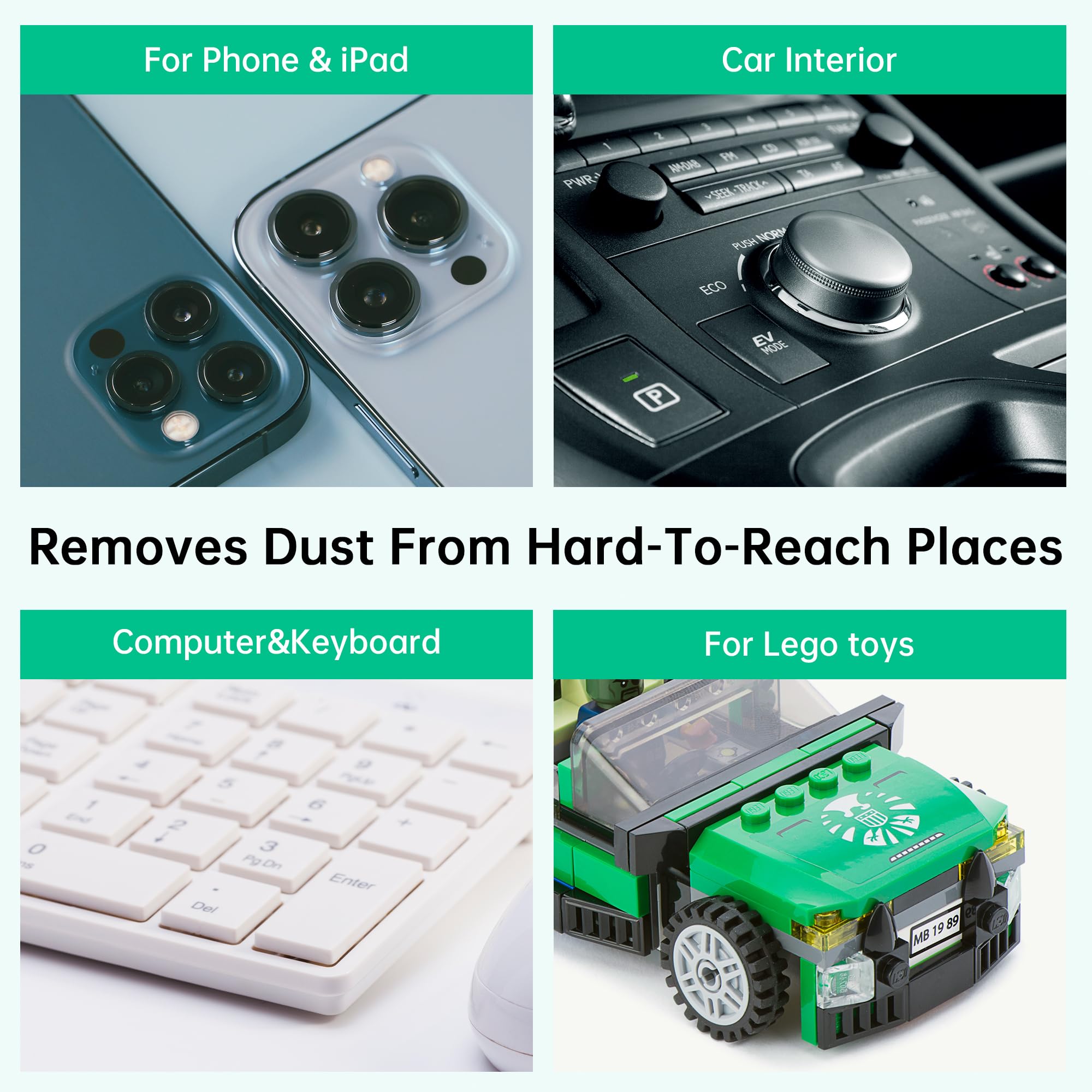iDuster Compressed Canned Air Duster 152a - Computer Keyboard Cleaner Air Spray, 2 Count
