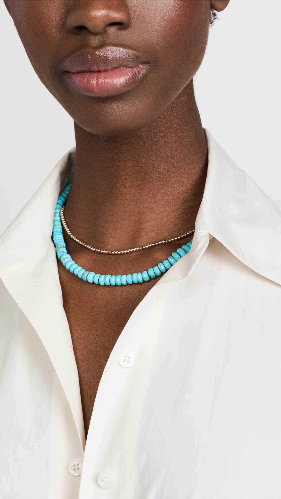 Cloverpost Women's Hampton Necklace, Turquoise, Blue, One Size