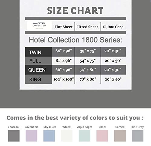 Hotel Collections Sheet Set Hotel Luxury 1800 Bedding Sheets & Pillowcases Extra Soft Cooling Bed Sheets - Deep Pocket up to 17 inch Mattress - Wrinkle, Fade, Stain Resistant 4 Piece (Full, Lavendar)