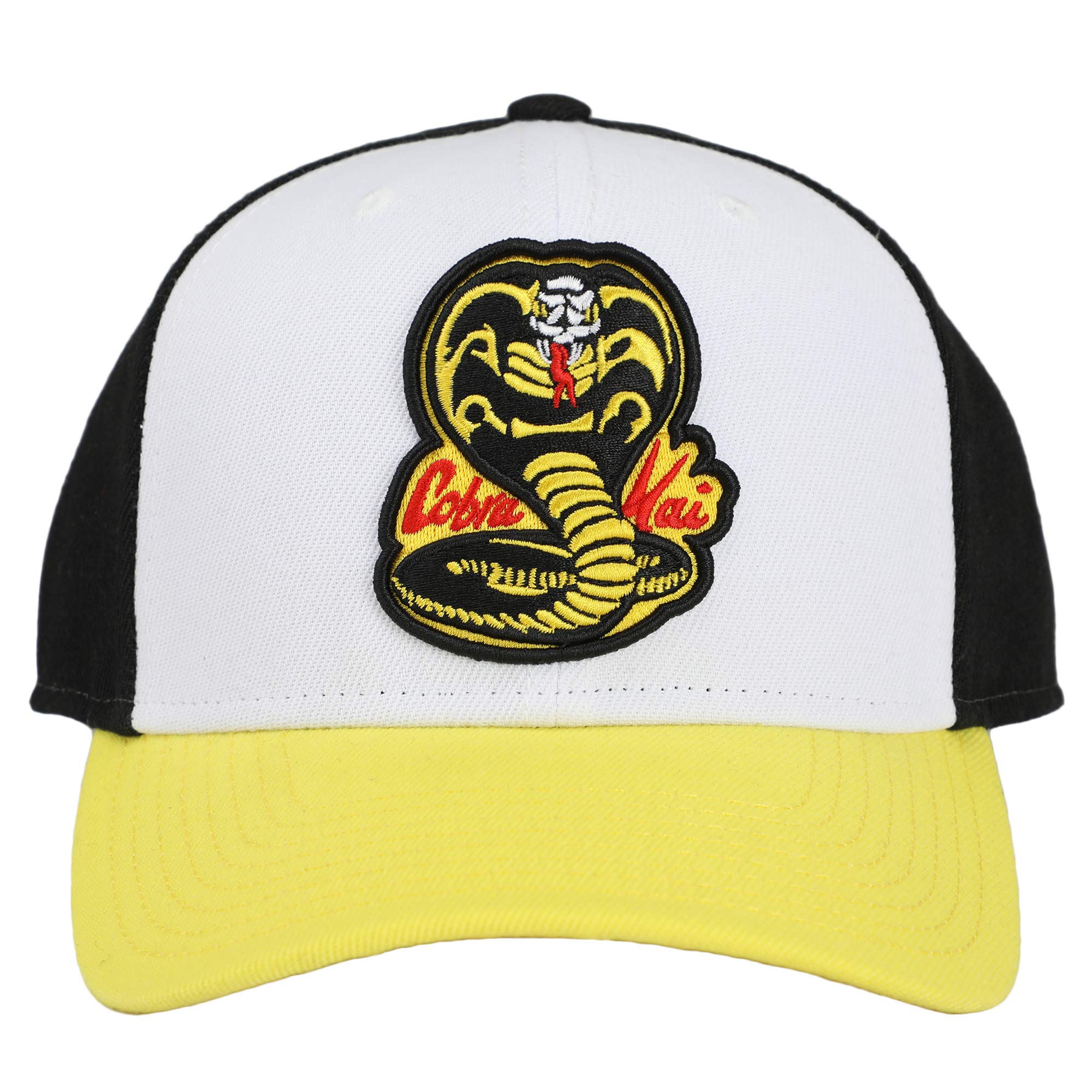Cobra Kai Classic Logo Colorblock, Embroidered NO Mercy Snapback Hat