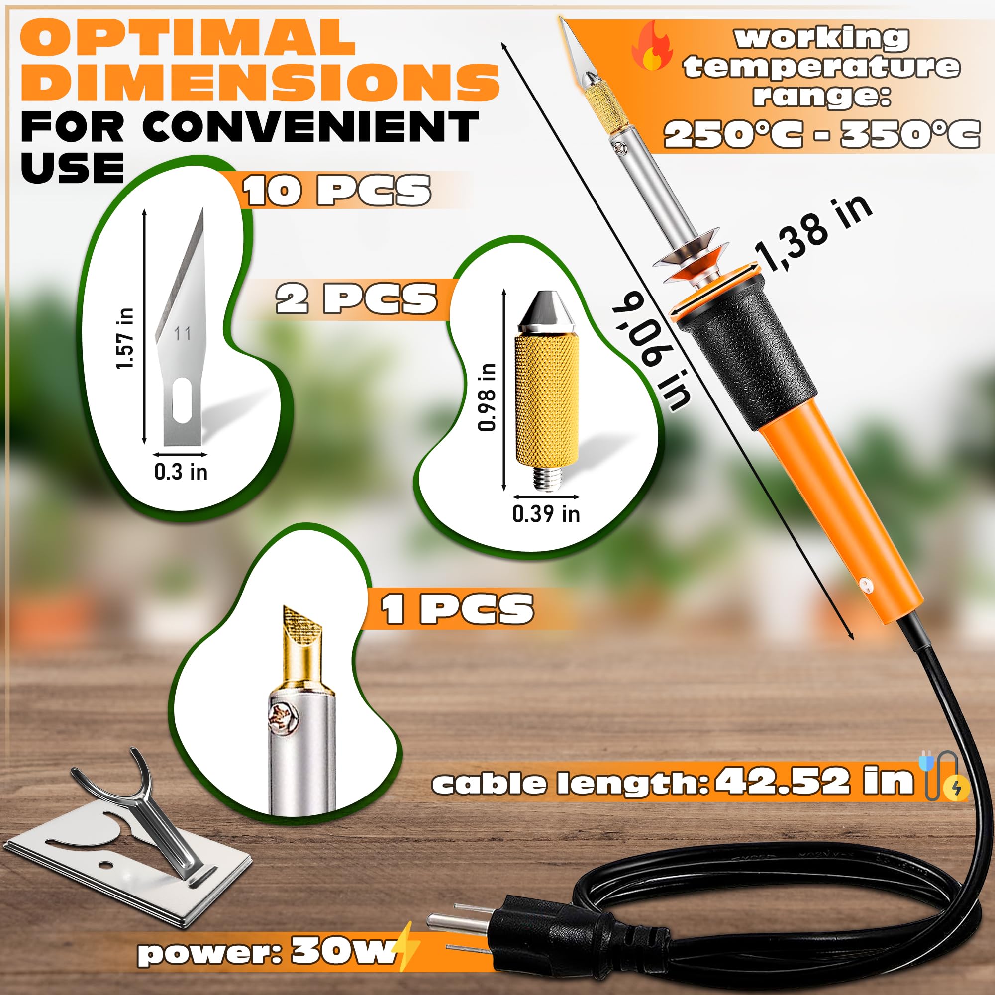 Hot Knife Plastic Cutter Tool Electric Wood Burning Kit - Electric Cutting Tools for Crafts Hot Knife Cutting Tool for Plastic Wood Burning Tool - Electric Hot Knife Cutter Woodburning Tools Xmas Gift