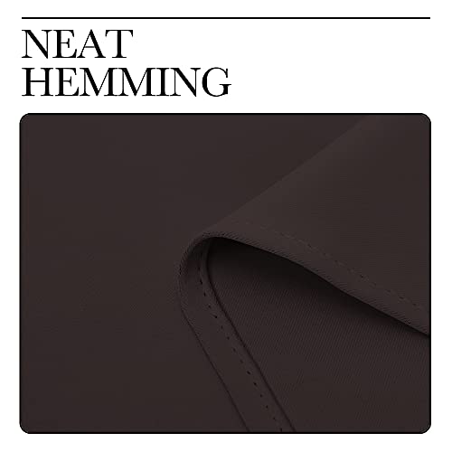 NICETOWN Blackout Curtain Panels for Bedroom Window, Triple Weave Microfiber Energy Saving Thermal Insulated Solid Grommet Blackout Draperies and Drapes (1 Pair, 29 inch by 45 inch, Toffee Brown)
