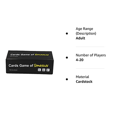 Cards Game of Simpsons - Contaions 600 Cards Best Party Board Game