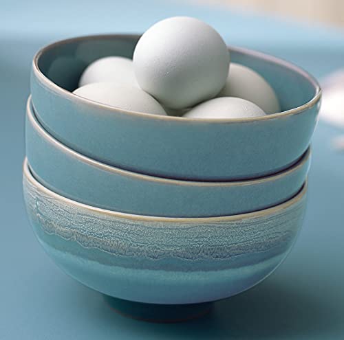Denby,Blue,124048045 Azure Coast Rice Bowls, Set of 4