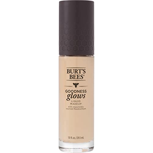Burt's Bees Goodness Glows Liquid Makeup, Porcelain - 1.0 Ounce