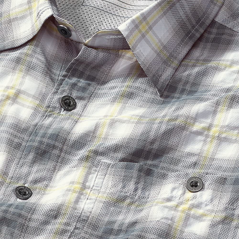 Eddie Bauer Men's Rainier 2.0 Short-Sleeve Shirt, Lt Gray, Small, Hiking Shirt, Hiking Shorts