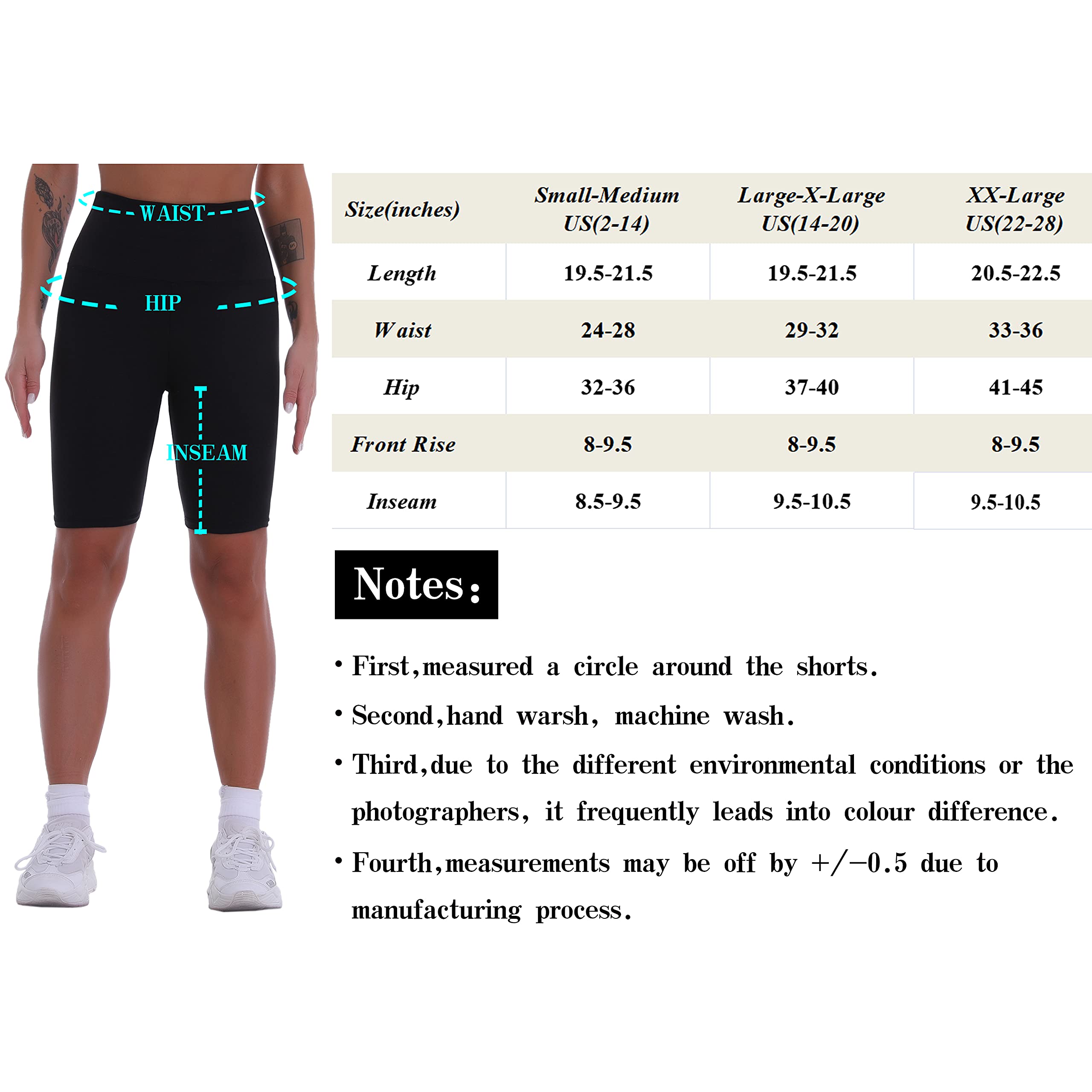 CASRUNCLO Biker Shorts for Women High Waisted 8" Soft Opaque Spandex Workout Shorts for Athletic Running Yoga 3 Pack Black Gray Navy Blue