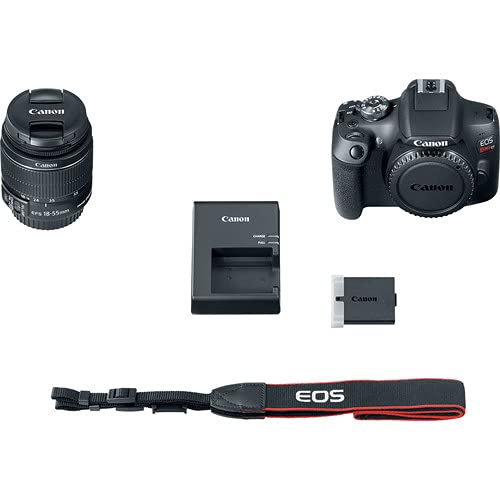 Canon EOS 2000D / Rebel T7 Digital SLR Camera Body w/EF-S 18-55mm f/3.5-5.6 Lens 3 Lens DSLR Kit + Pixibytes Basic Bundle (International Bundle) (Renewed)