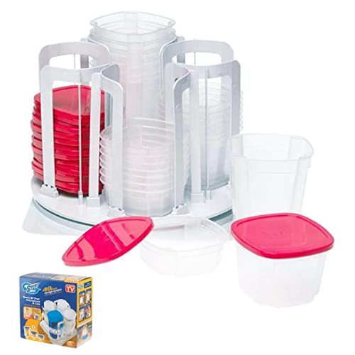 Smart Spin N Store 49 Piece Food Storage Set
