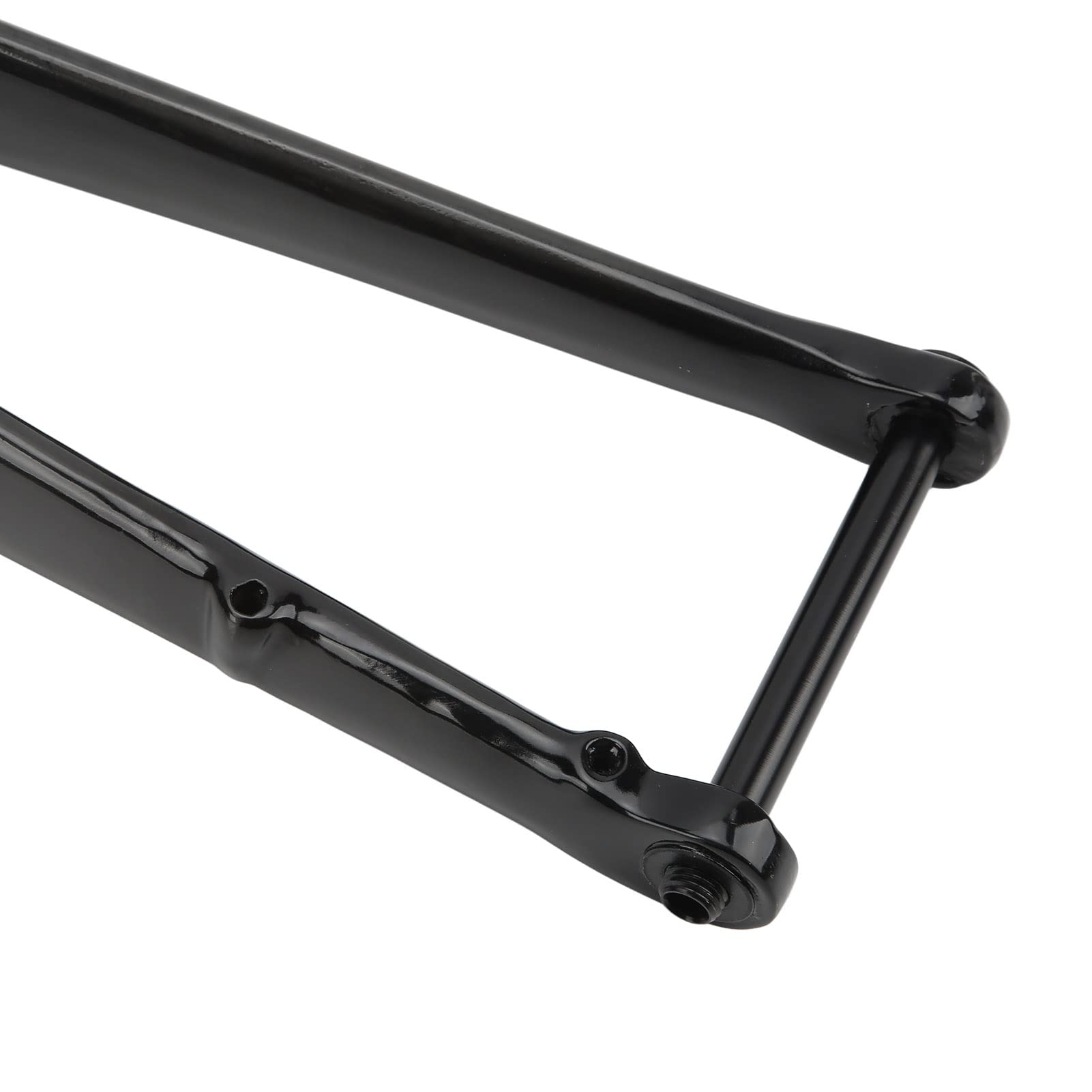 Carbon Fiber Straight Tube Fork, Road Bike Fork Rigid High Strength Lightweight for Riding(UD Bright)