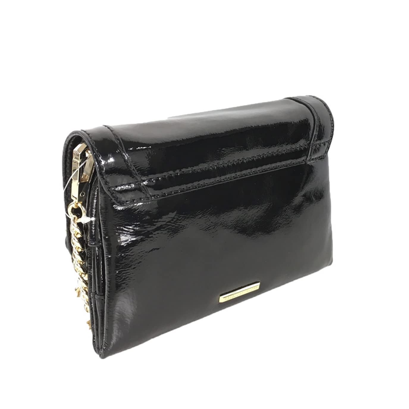 Rebecca Minkoff Jax Studded Patent Leather Crossbody, Black