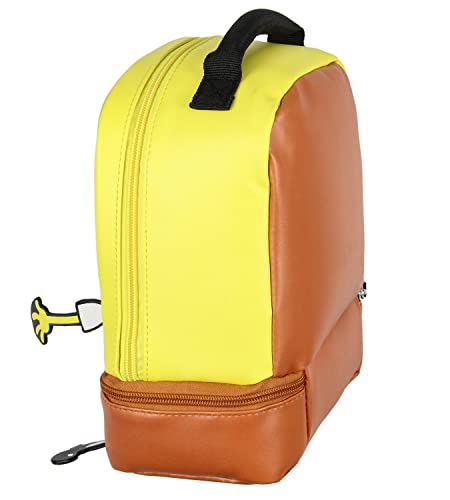 INTIMO Nickelodeon SpongeBob SquarePants Character Face Dual Compartment Lunch Box Bag