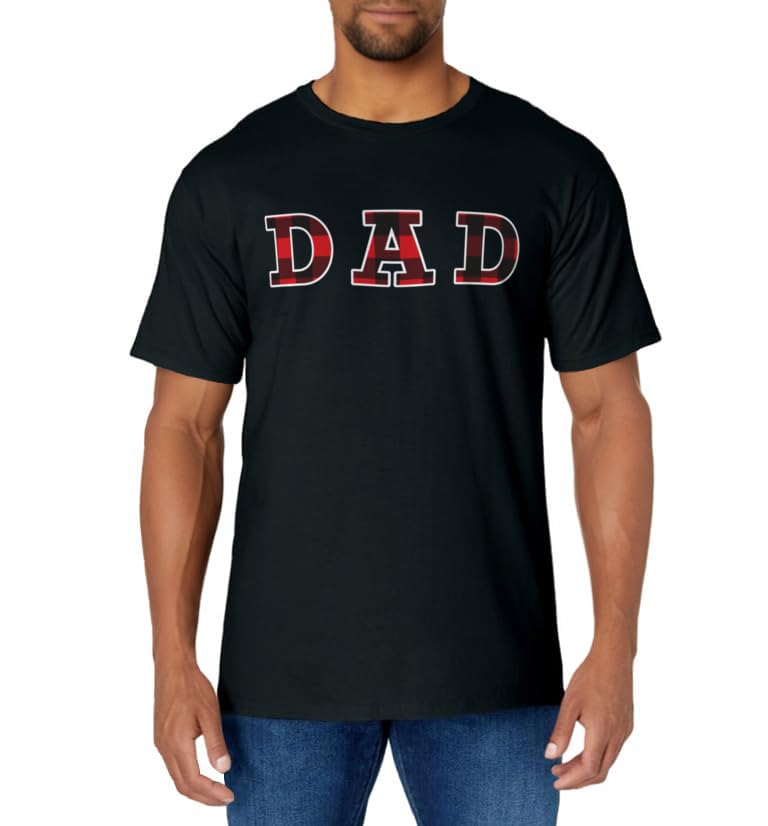 Buffalo Plaid Dad Cute Lumberjack Family Birthday Gift T-Shirt