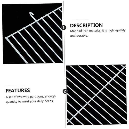 GLSTOY Hamster Cage Breeding Board 2pcs Hamster Cage Divider Hamster Enclosure Rabbit Accessories Chinchilla Cage Accessories Small Animal Crate Small Animal Cage Divider Pet Supplies