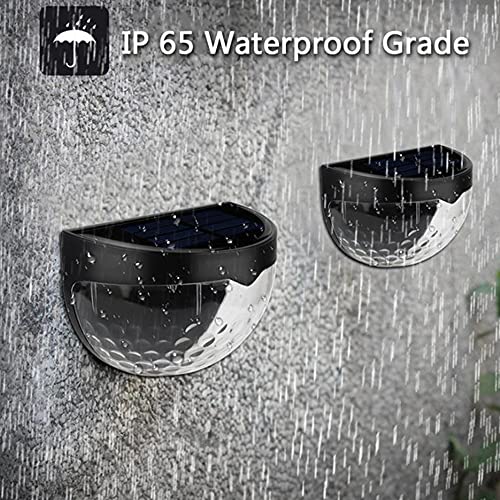 ZHUANYIYI 2 Pieces, Solar Step Lights, Courtyard Fence Stairs Landscape Lights, Home Garden Decoration Pavement Waterproof Lights, Light and Shadow Night Lights
