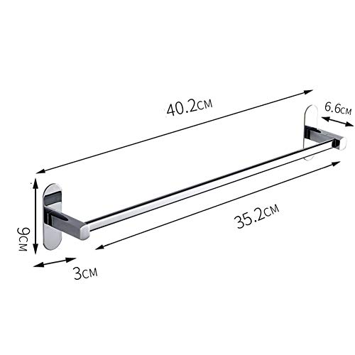 DFHBFG Hanger Stainless Steel Towel Holder Bath Kitchen Hotel Self Adhesive Hanging Rail Bathroom Supplies Rod Organiser Rack