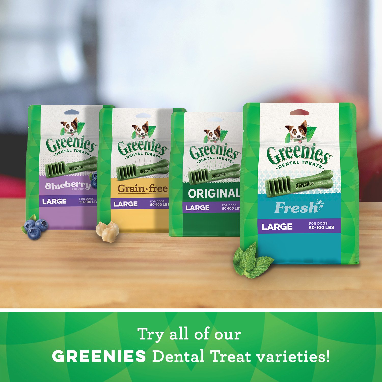GREENIES Dental Chews Petite Treats for Dogs - TREAT-PAK Package 12 oz. 20 Treats