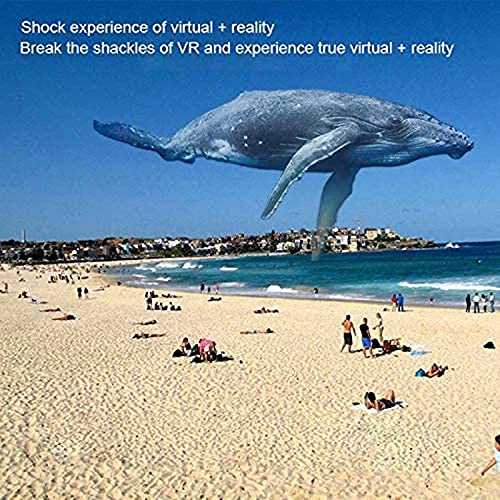 ZNBJJWCP AR Headset, Smart AR Glasses 3D Video Augmented Reality VR Headset Glasses for 3D Videos and Games