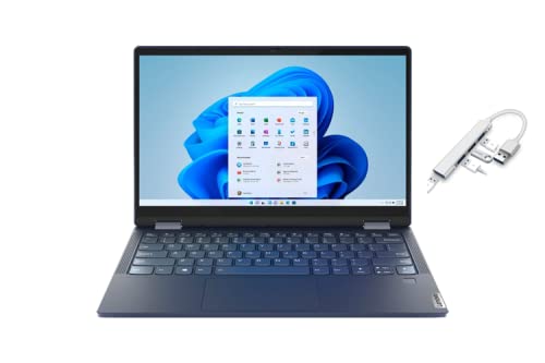 Lenovo Yoga 6 13.3" FHD IPS 2-in-1 Touch Screen Premium Laptop | AMD Ryzen 5-5500U Processor | 8GB RAM | 256GB SSD | Backlit Keyboard | Windows 11 | with USB3.0 HUB Bundle