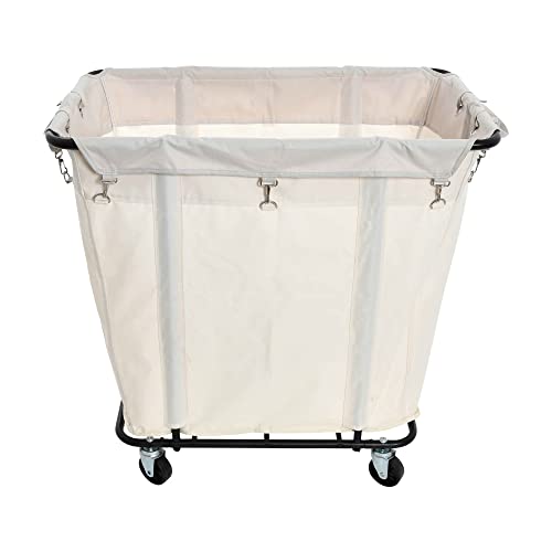 Household Essentials, Black Commercial Laundry Cart