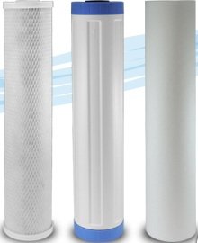 Full Flow Water Filters - Sediment/GAC/Carbon (Pack of 3) | 4.5" x 20"