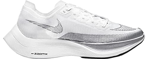 Nike Men's ZoomX Vaporfly Next% 2, White/Black-metallic Silver, 12