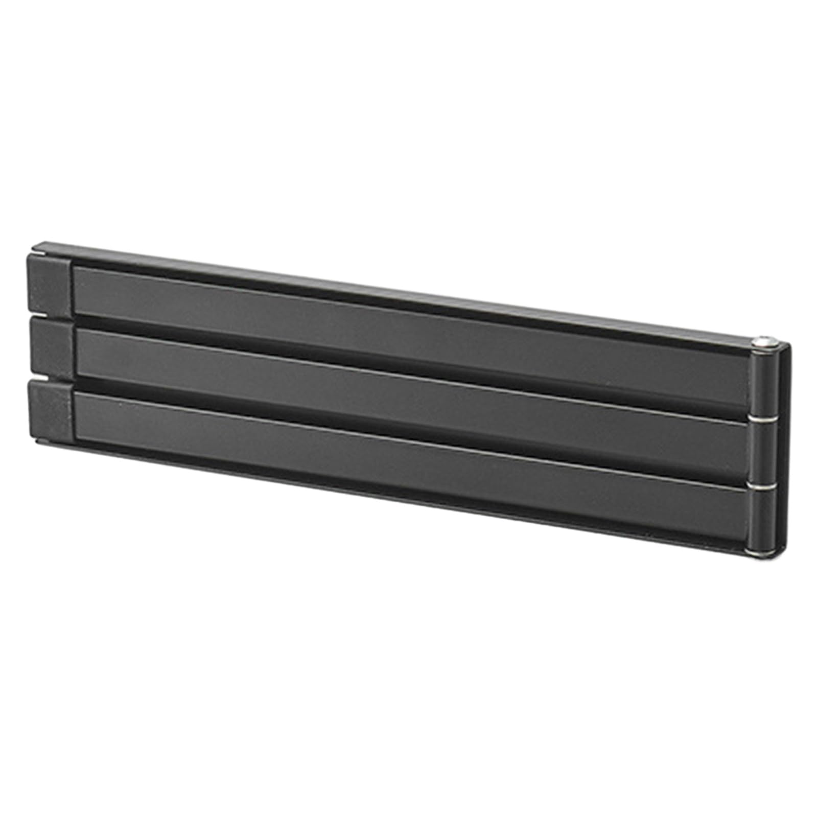 RRXIMHTT Magnetic Towel Rail Wall Mounted Bathroom Folding Towel Drying Rack Kitchen Rag Hand Towel Storage Shelf Black