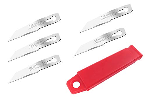 Dovetail Marking Knife, Craft Knife, Thin Blade, Cast Iron Handle, Retractable, 5 Extra Blades, Swann Morton SMO-R