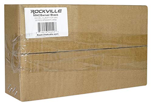 Rockville MacSwivelB (2) 360 Degree Rotation Swivel Clamp Mounts for Tower Pods