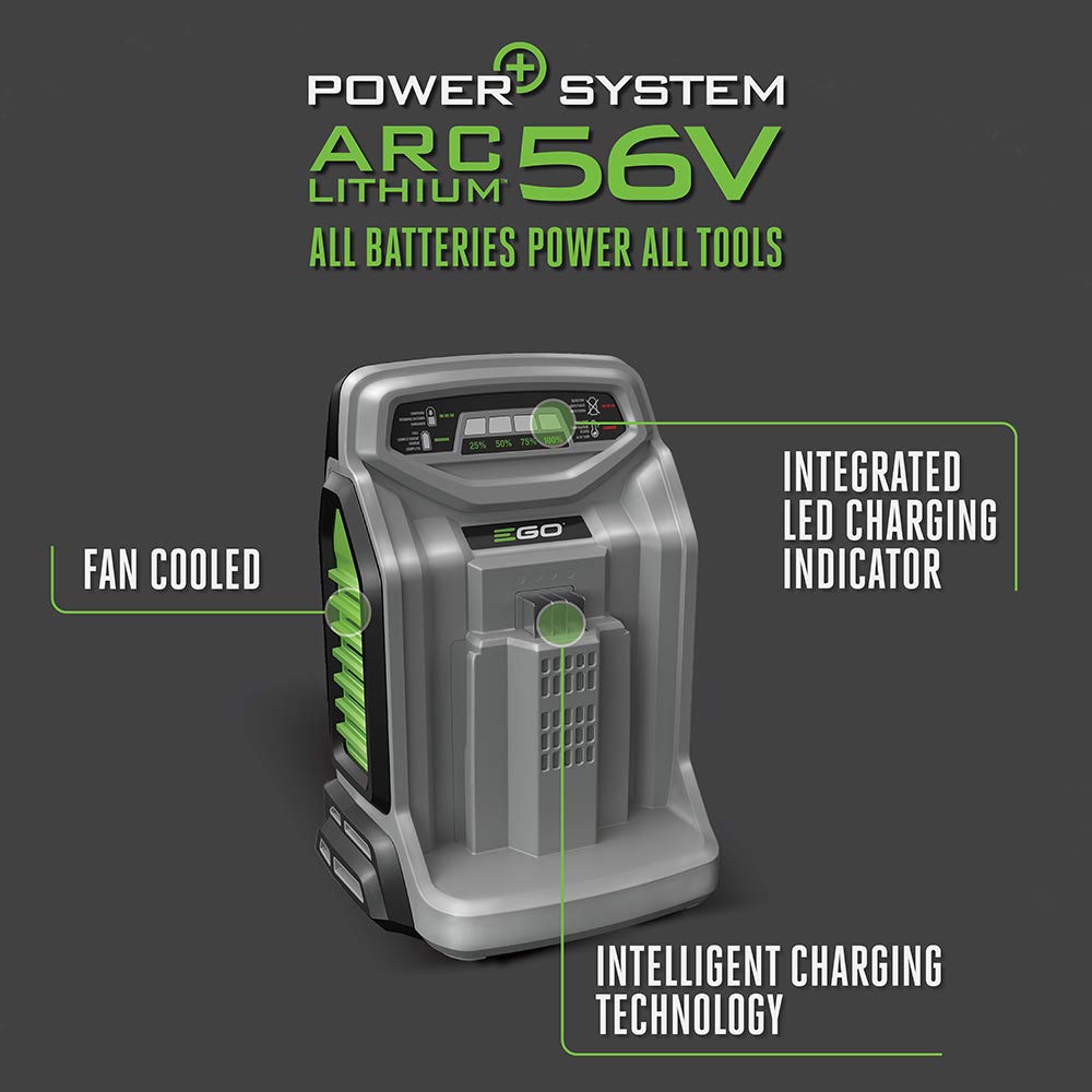 EGO Power+ SNT2102 21-Inch 56-Volt Cordless Snow Blower with Peak Power Two 5.0Ah Batteries and Charger Included & CH5500 56-Volt Lithium-ion Rapid Charger