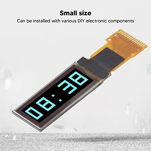 Display Screen, 15 Pin 4 Pcs Bright Low Power Consumption 0.91in Display Module for DIY(Blue)