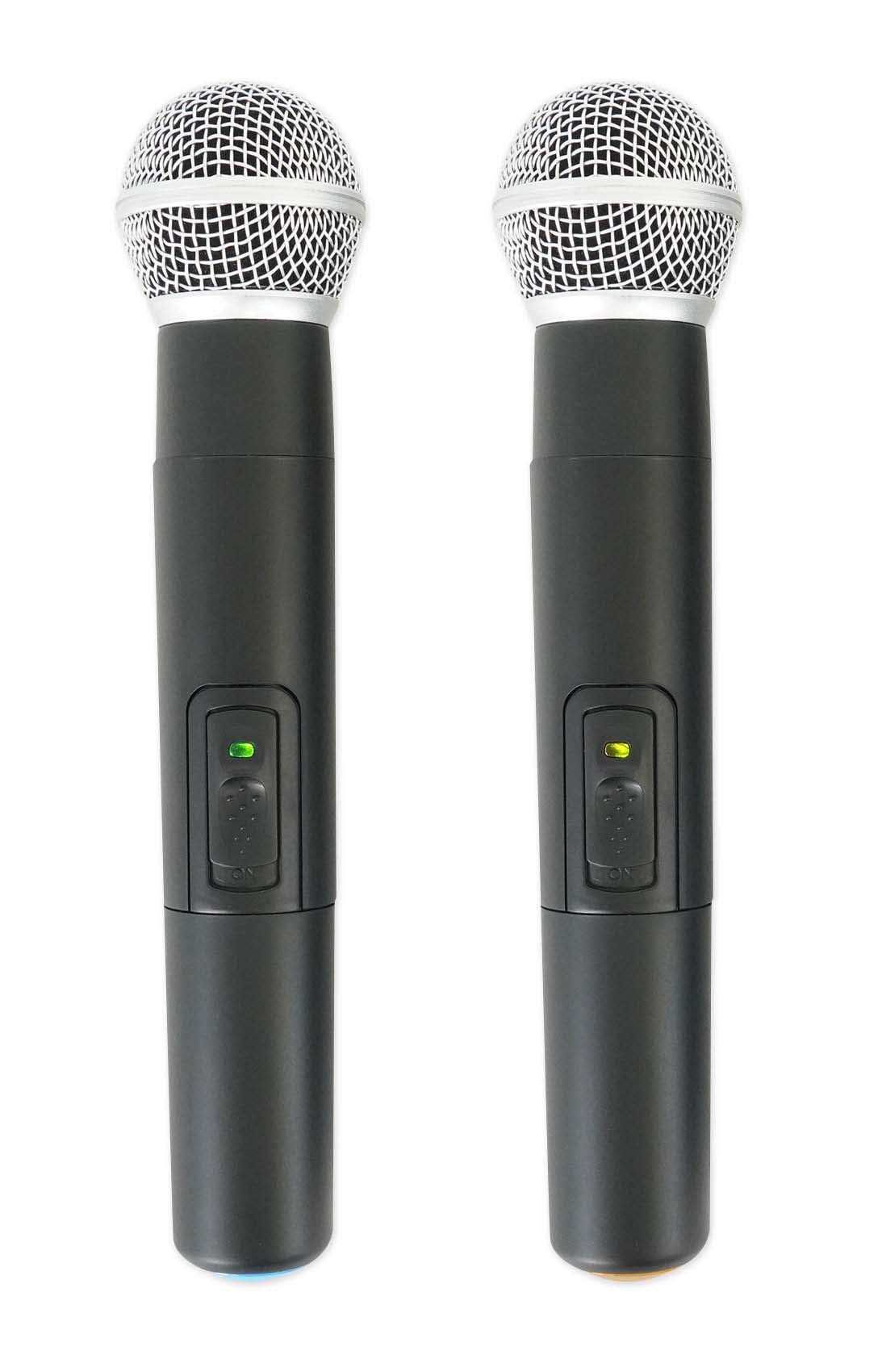 Rockville RAM12BT 12" 600W Rechargeable PA Speaker with Bluetooth, Deep Bass, Includes 2 Wireless Mics, TWS Linking, USB/SD Inputs, - Perfect for Mobile DJ and Musicians, Small Venues, Events