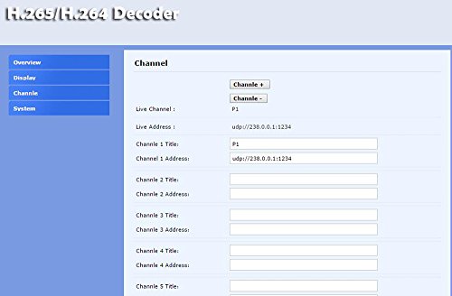 ISEEVY H.265 H.264 4K 1080P Video Decoder IPTV Decoder with HDMI and CVBS Output for Advertisement Display, IP Encoder Decoding, Network Stream Decoding Support RTMP RTSP RTP UDP HTTP