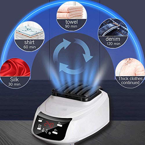 Clothes Dryer 110v-240v Foldable Electric Portable Household Folding-Dry Machine with Remote Control Adjustable Timer Low Noise for Home,Laundry,Apartment 1500W (Blue-Elephant)