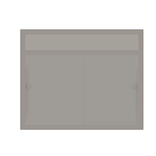 Ketcham SDL-2419-24" W x 19" H Sliding Door Series Surface Mounted Polished Edge Mirror Door Medicine Cabinet
