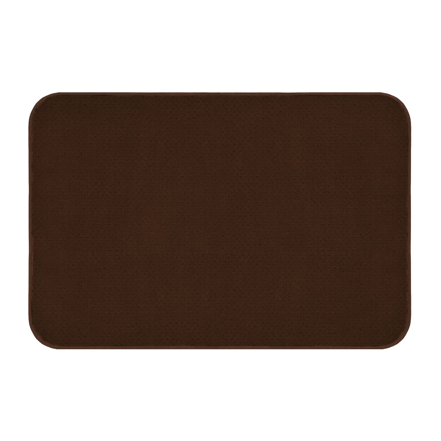 House, Home and More Skid-Resistant Carpet Indoor Area Rug Floor Mat - Chocolate Brown - 2 Feet X 3 Feet