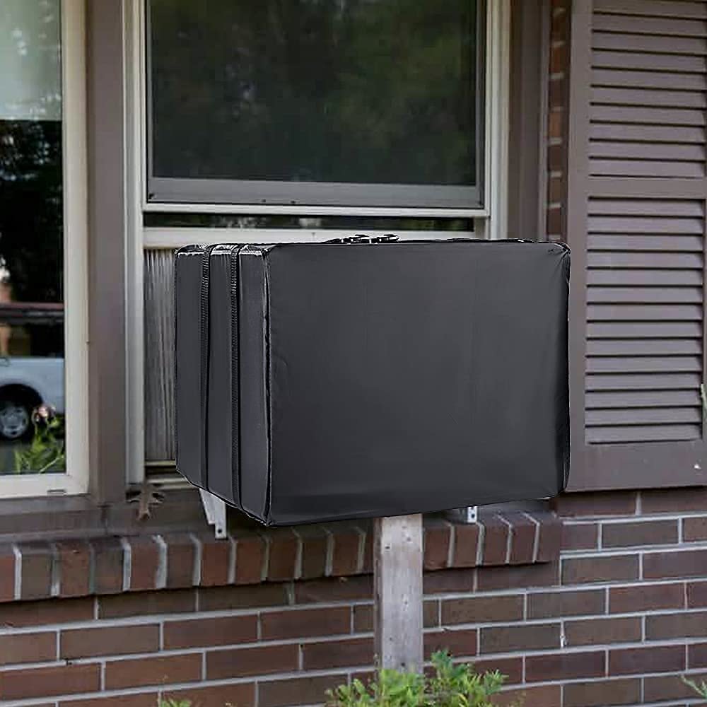 Zomia Window Air Conditioner Covers for Outside Units, Window AC Cover Outdoor Waterproof -21.5"W x 16"D x 15"H Inches Black