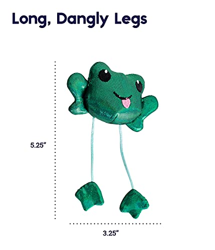 Catstages Toss 'N Dangle Frog Catnip Cat Toy