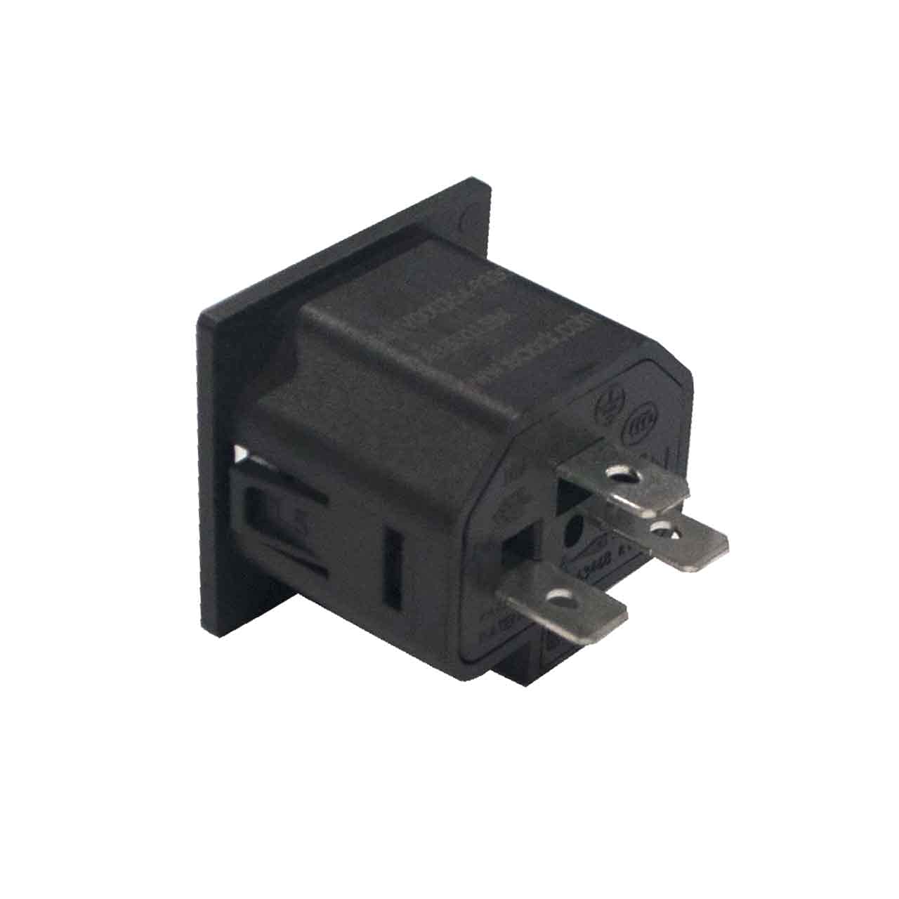 Miller 270465 Rcpt, Str Grd 2P3W 10A 250V (Black) Iec 320-C13