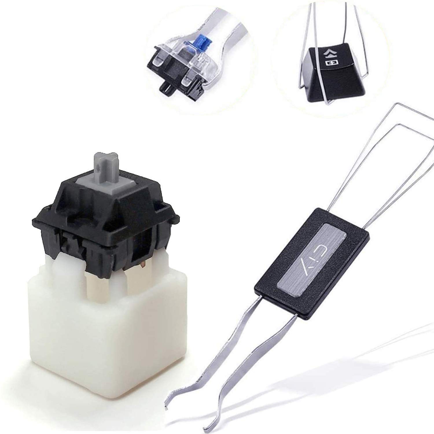 Byhoo Switch Opener Cherry MX Switches Openers for Mechanical Keyboard with Switches Keycap Puller, Switches Key Cap Tool for Keyboard Switch Lover Gamers