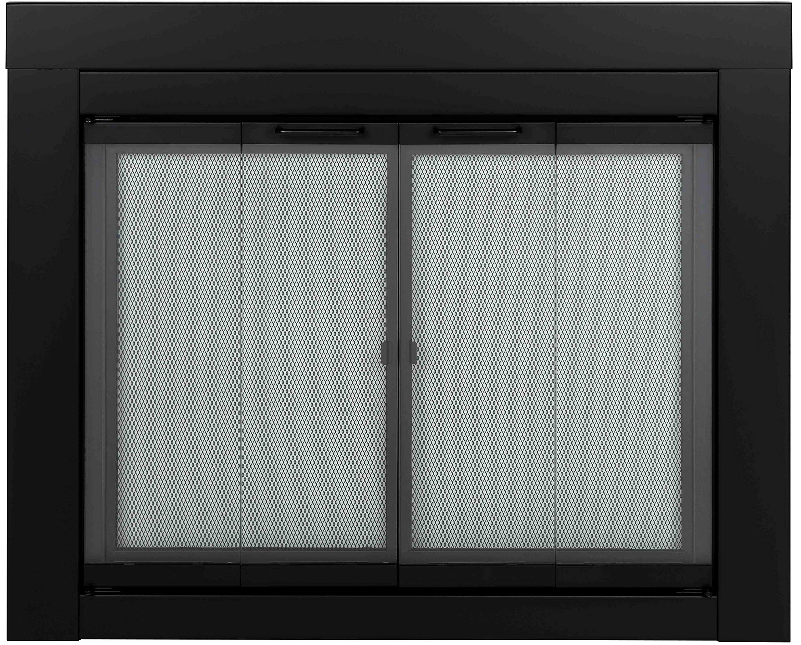Pleasant Hearth AT-1001 1111 fireplace screen, Black Medium