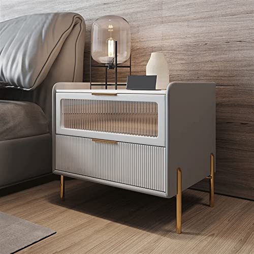 HIGOH Bedside Table Bedside Table Storage Bed Smart Side Cabinet Bedroom