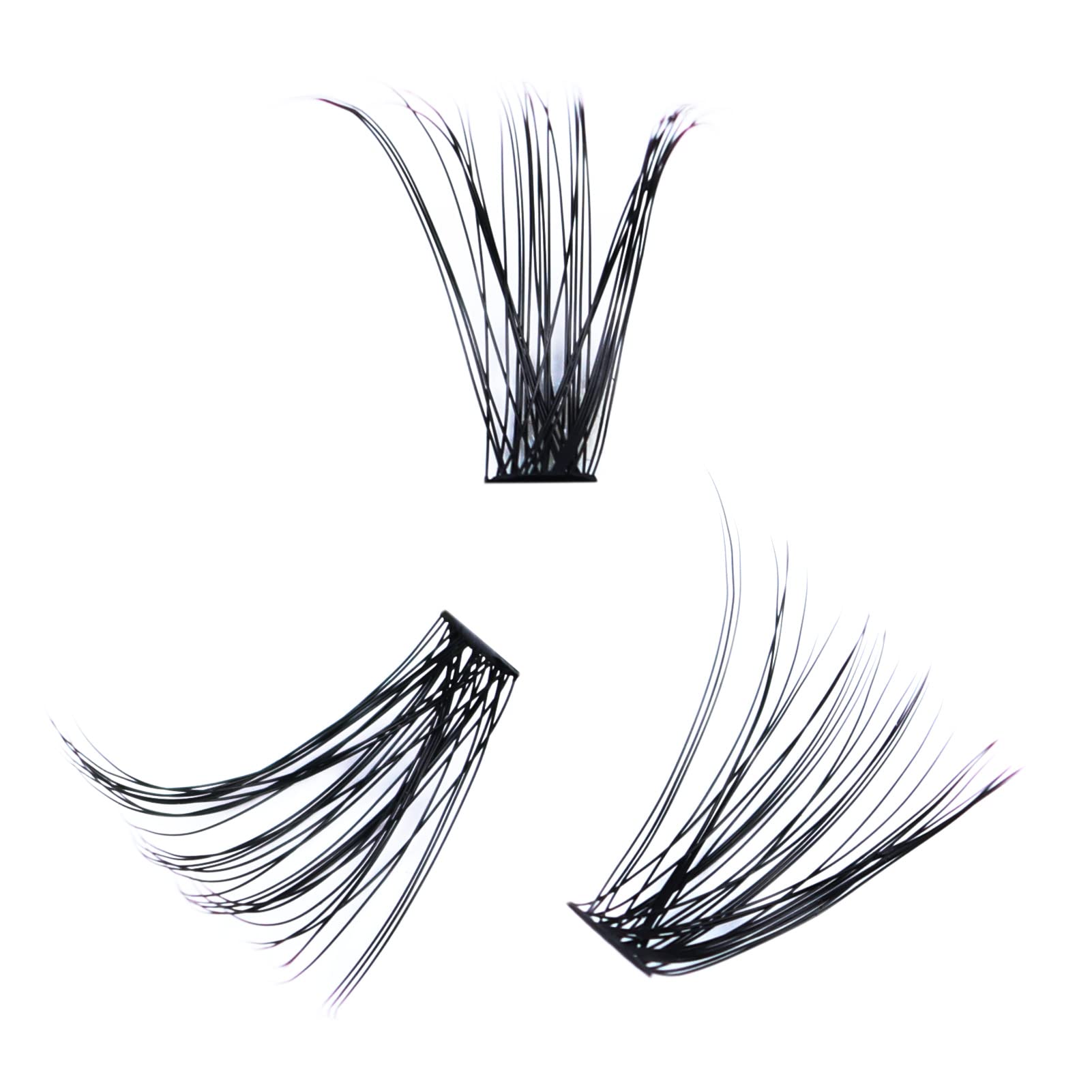 Cluster Lashes 240pcs 40D DIY Eyelash Extension D Curl Long Individual Lashes Mixed Tray Faux Mink Lash Clusters Extensions 0.07 0.10 Black (40D-0.07D-9-16mm)