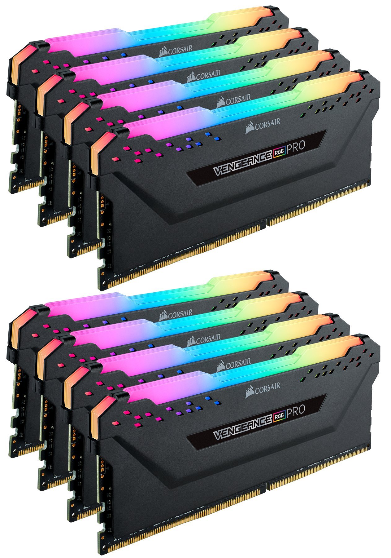 Corsair Vengeance RGB Pro 64GB (2x32GB) DDR4 4000 (PC4-32000) C18 Desktop Memory – Black